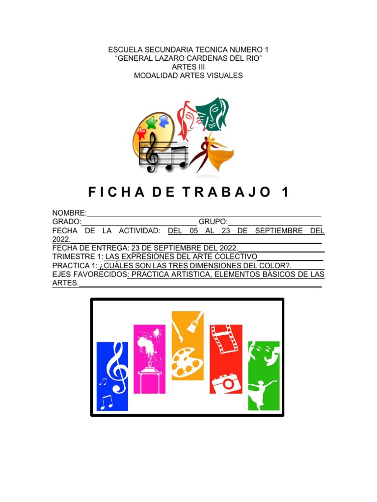 Dimensiones del Color en Artes Visuales | PDF | Color | Matiz