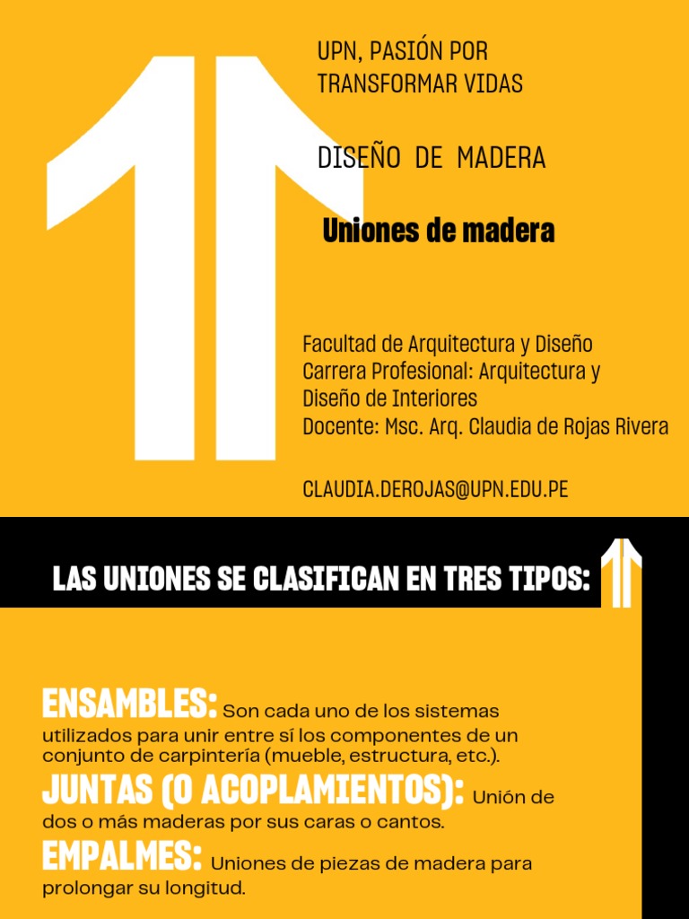 Semana 3 Uniones de Madera - CDR | PDF | Tornillo | Madera