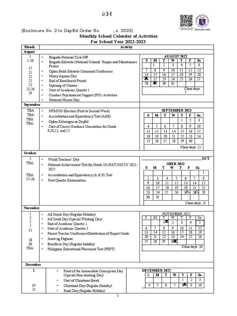 Calendar 2022-2023 | PDF | Liturgical Calendar | Religious Holidays