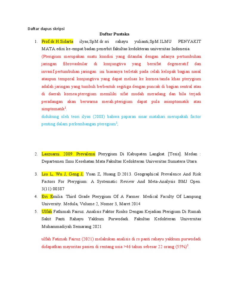 Daftar Dapus Skripsi | PDF