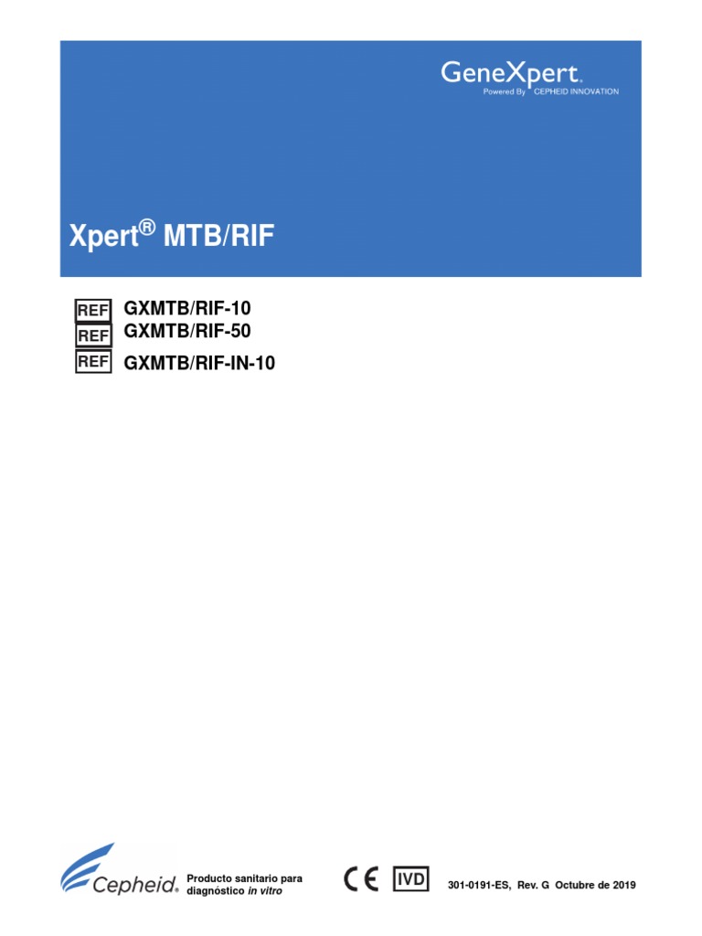 INSERTO DE GeneXpert MTB - RIF | PDF | Tuberculosis