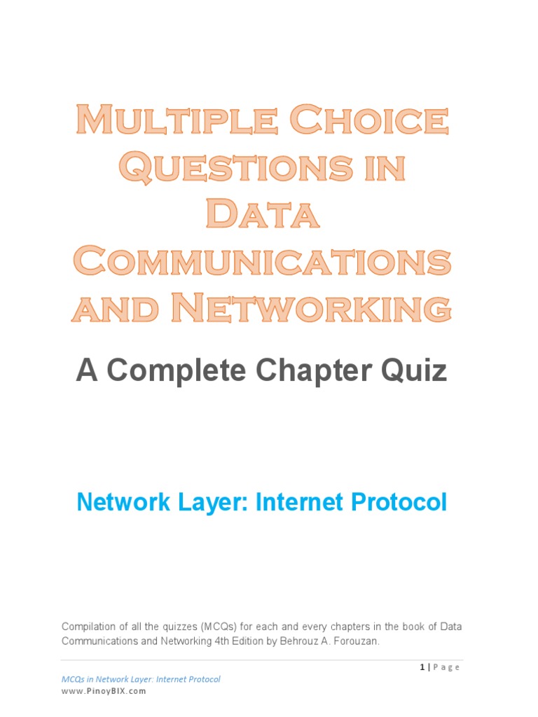 MCQ - 20 | PDF | Internet Protocols | Internet Protocol Suite