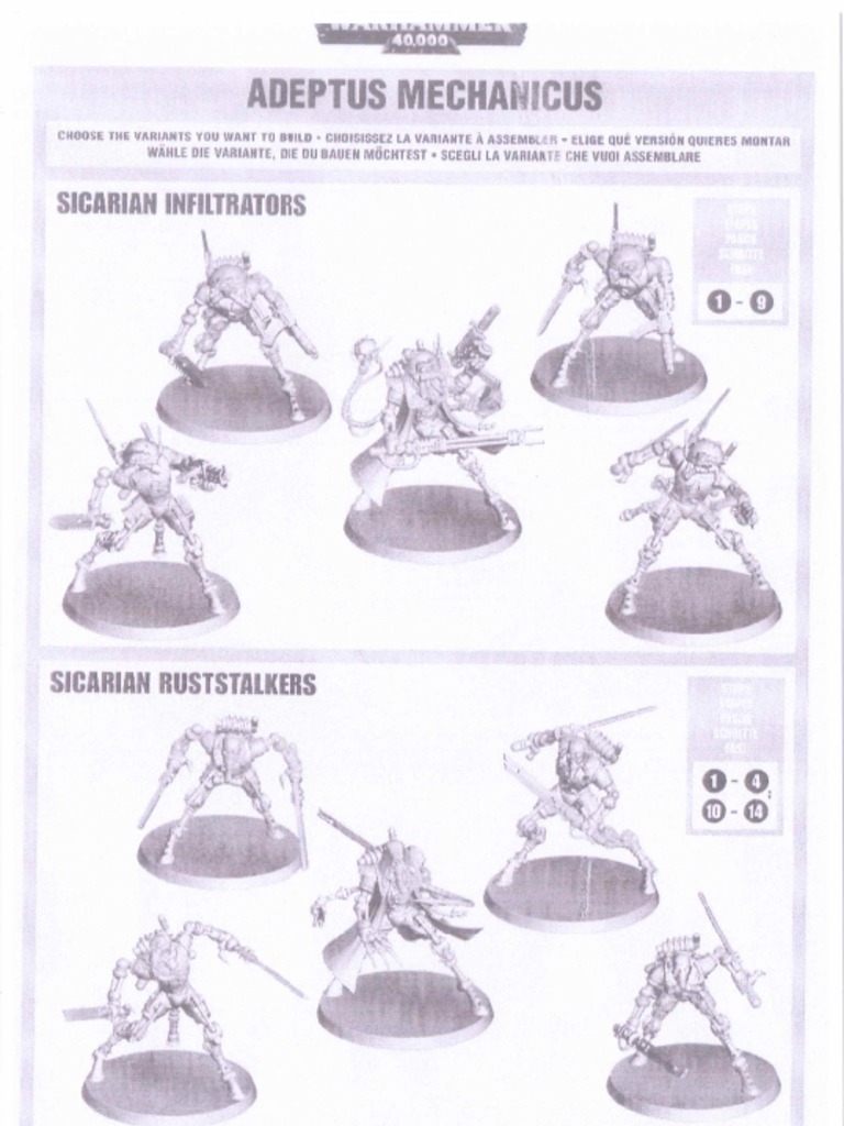 Sicarian Infiltrators Ruststalkers | PDF