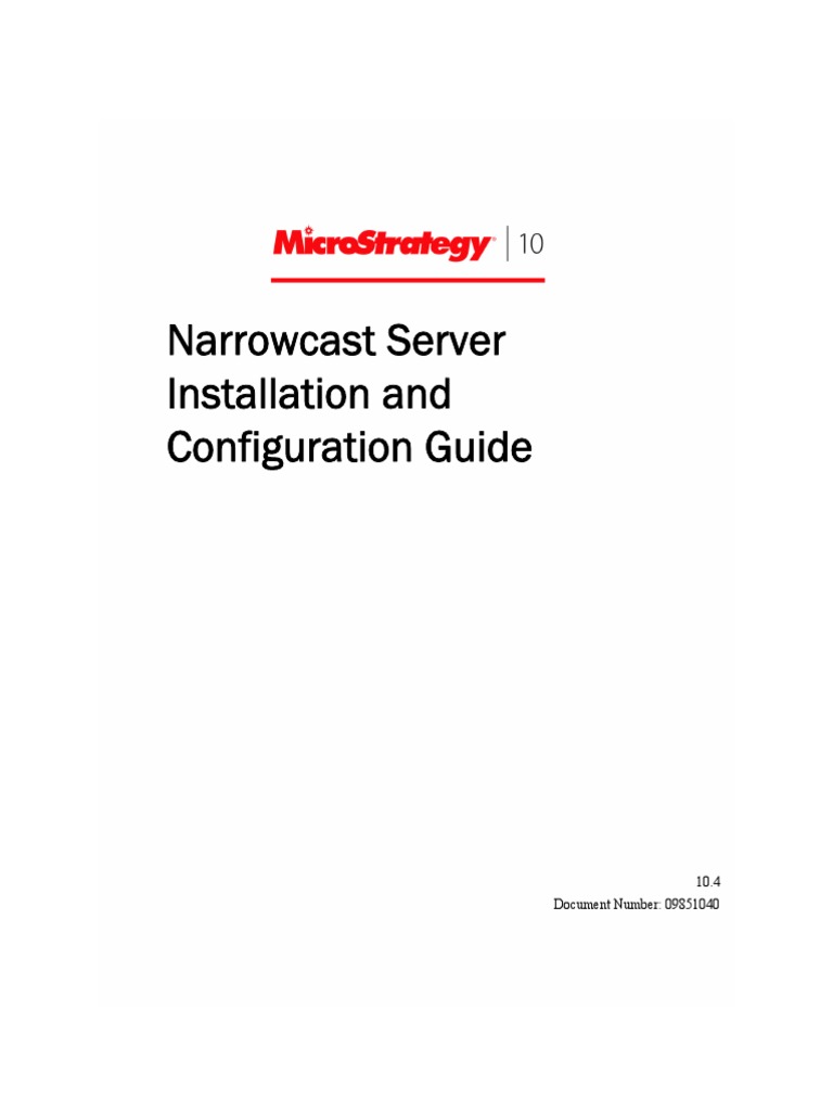 Narrowcast Installand Config | PDF | Port (Computer Networking) | World Wide Web