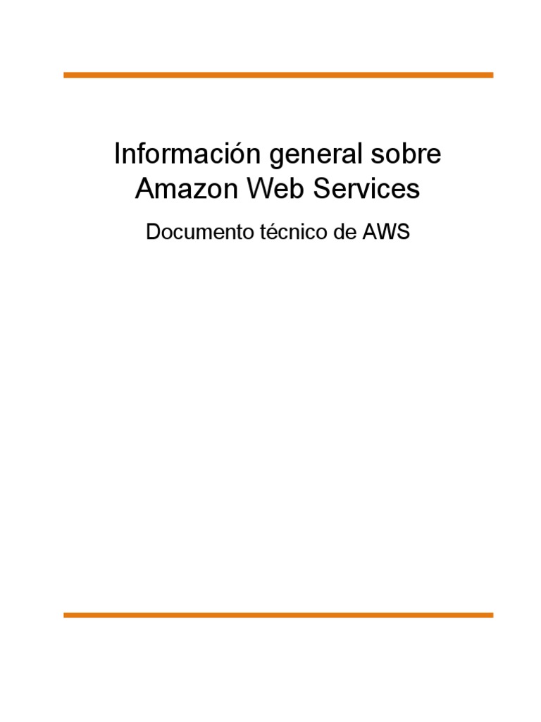Aws Overview | PDF | Computación en la nube | Software como servicio