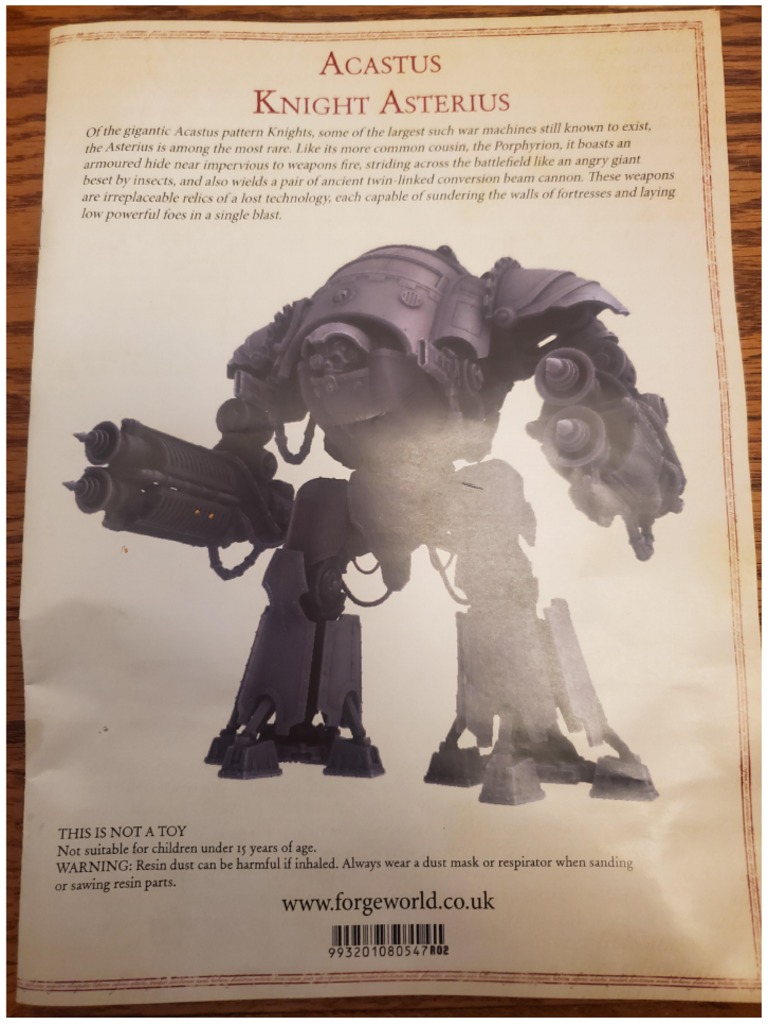 Acastus Knight Asterius Notice | PDF