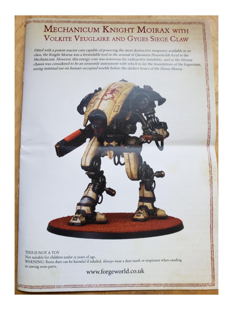 Mechanicum Knight Moirax | PDF