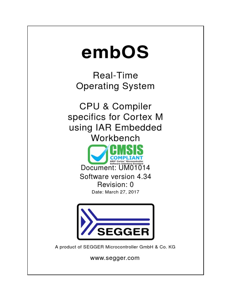 Um01014 Embos Cortexm Iar | PDF | Library (Computing) | Embedded System