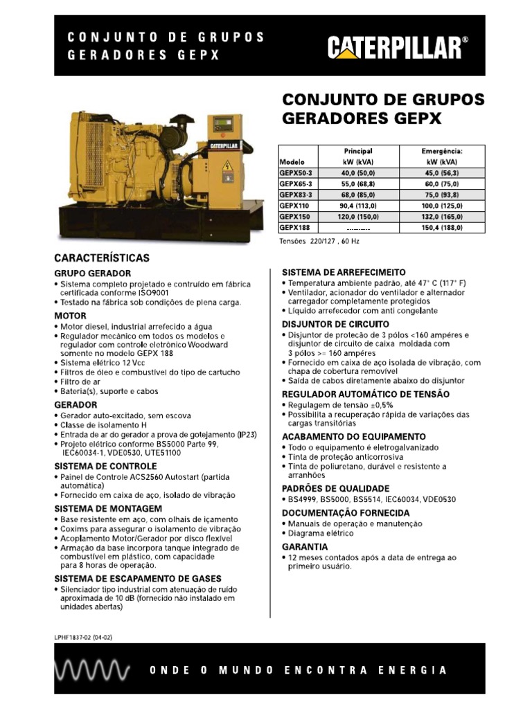 CAT Grupo Gerador | PDF