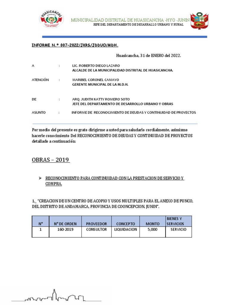 INFORME 7 - Recpnocimiento | PDF | Economias