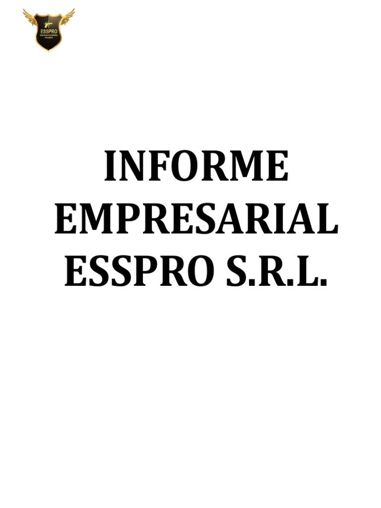 Esspro Informe Empresarial (02 | PDF | Valores | Vigilancia