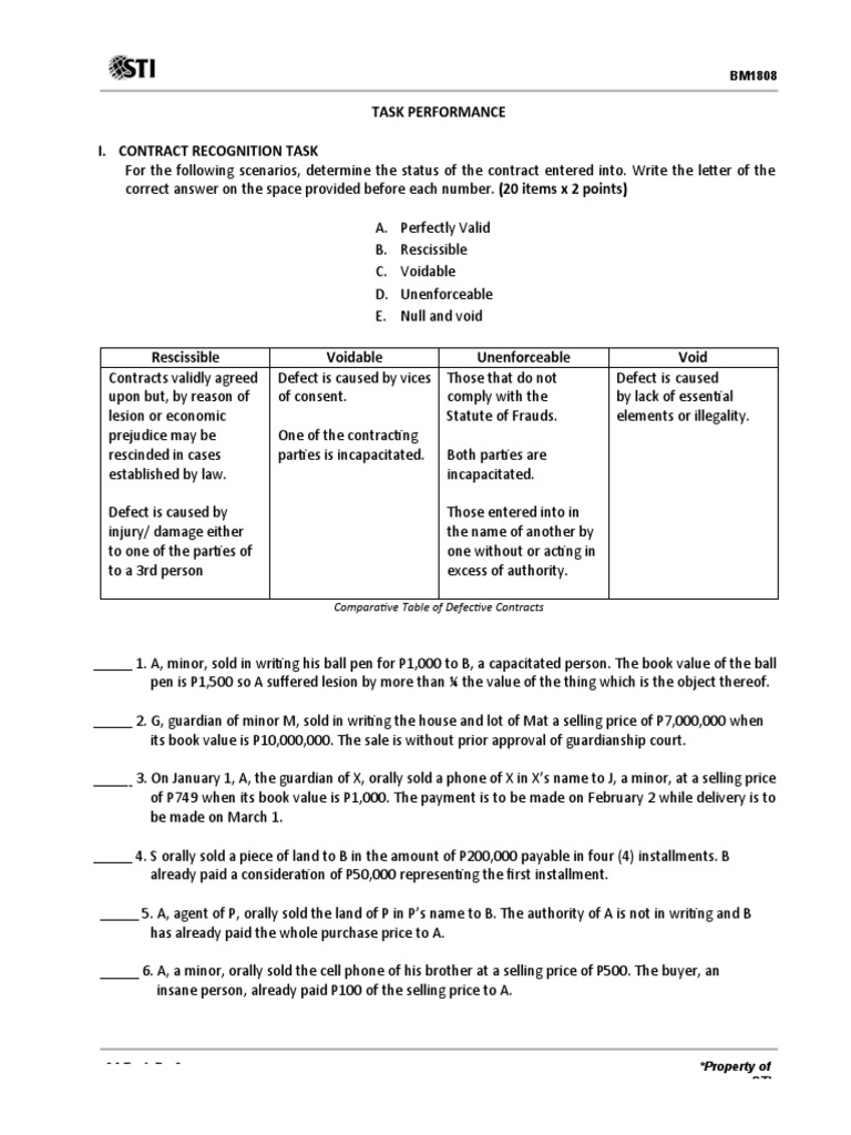 Contract Recognition Task Analysis | PDF | Prices | Private Law