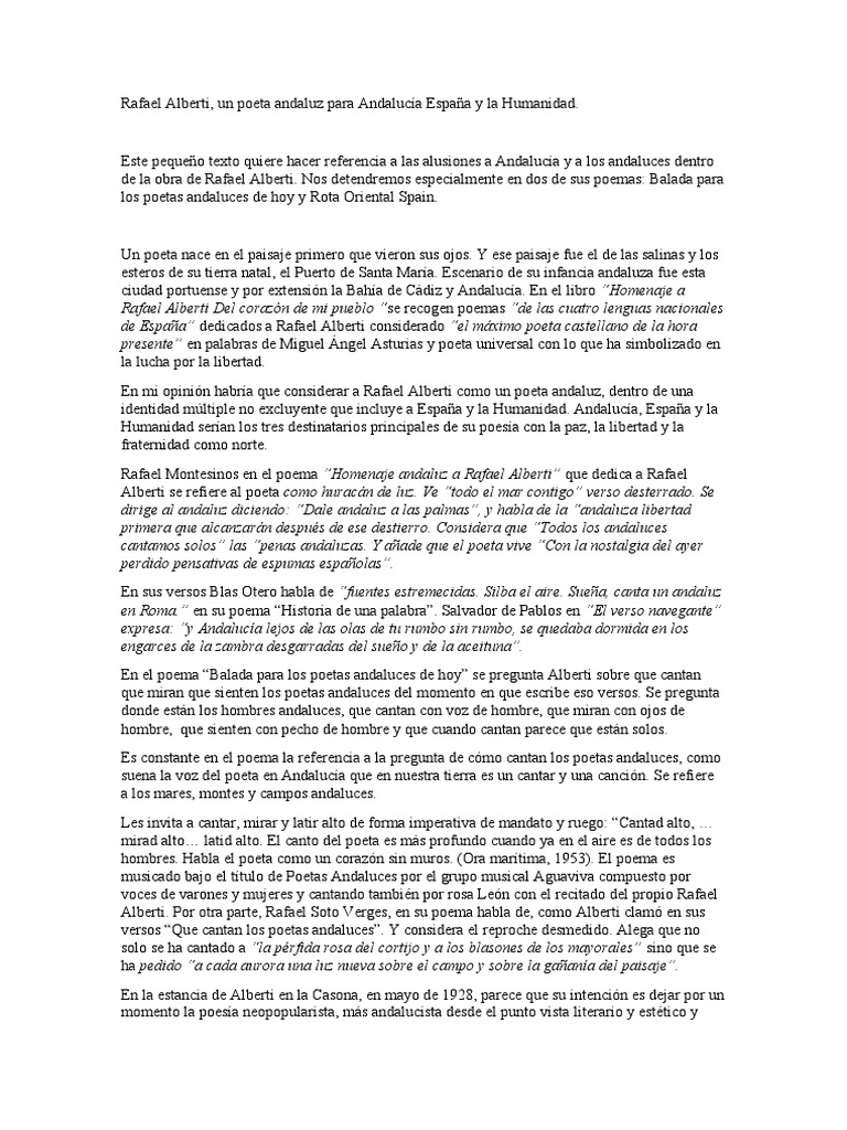 Rafael Alberti 2 | PDF | Federico García Lorca
