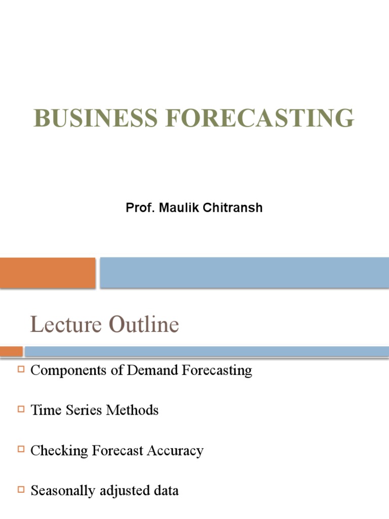 Business Forecasting Techniques Explained | PDF | Forecasting | Moving Average