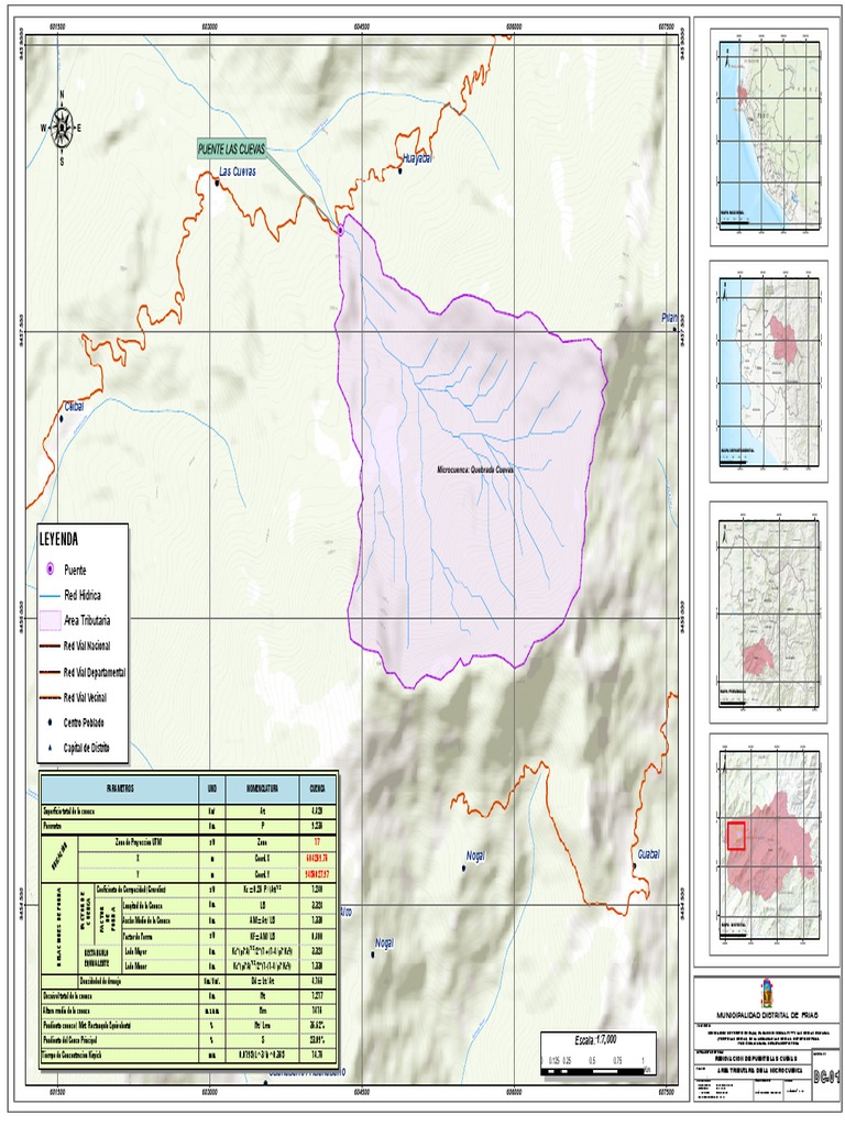 Mapa de Cuenca Las Cuevas | PDF