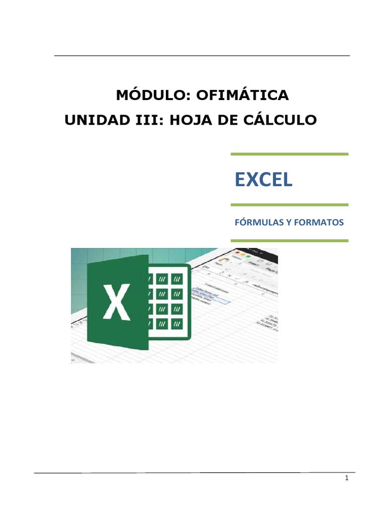 Fórmulas y Formatos en Excel PDF | PDF | Hoja de cálculo | Microsoft Excel