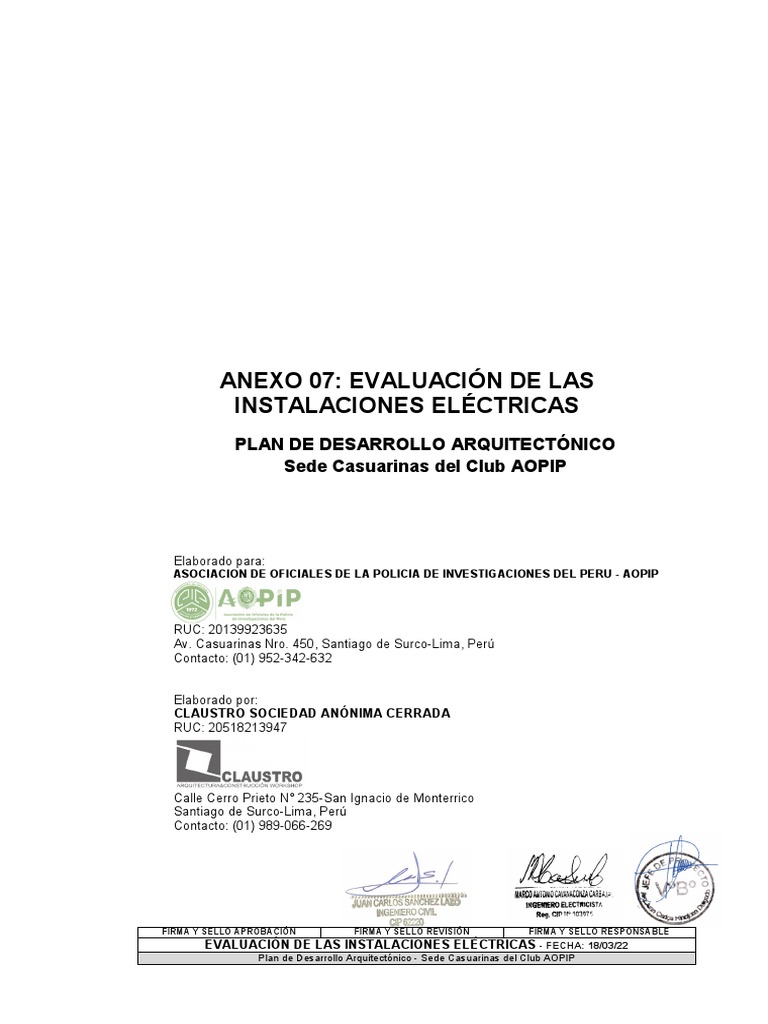 Anexo 07 - Evaluación Del Sistema de Iiee | PDF | Electricidad | Ingenieria Eléctrica