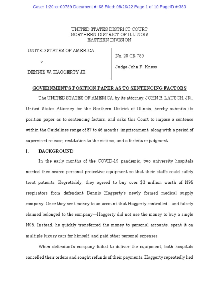 Sentencing Memorandum | PDF | United States Federal Probation And ...