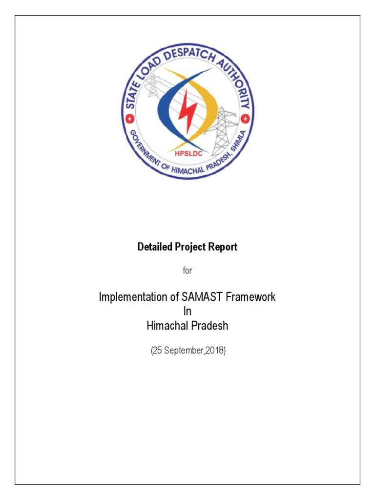 Annex 16.1 SAMAST DPR - FINAL HPSLDC 2018 25092018 1 | PDF | Electrical Grid | Electrical ...
