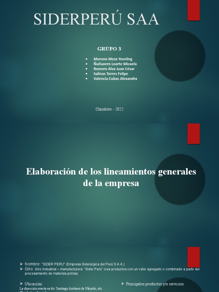 Siderperú Saa | PDF | Logística | Business