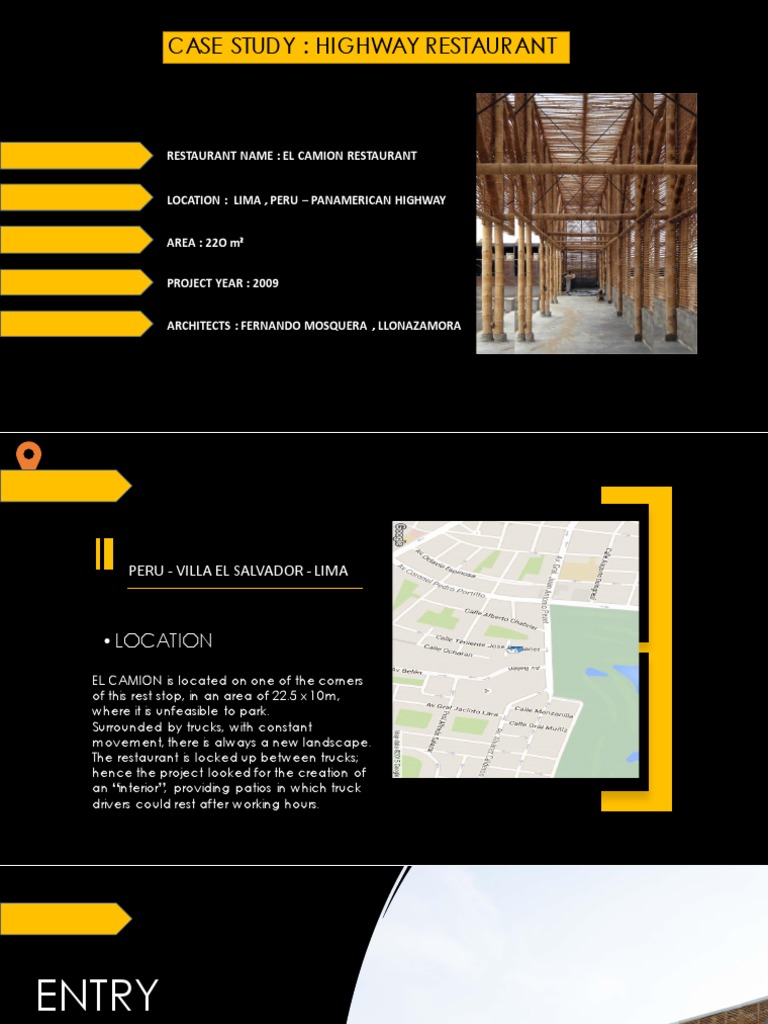 Highway Restaurant Case Study: EL CAMION | PDF | Framing (Construction ...