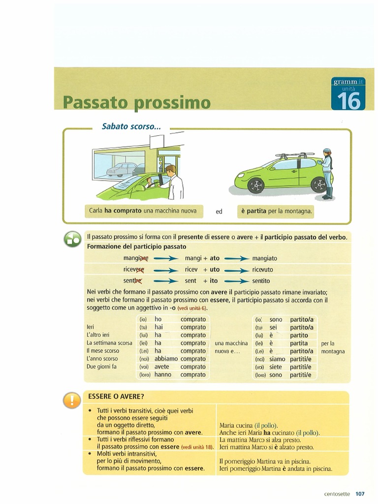 Passato Prossimo | PDF