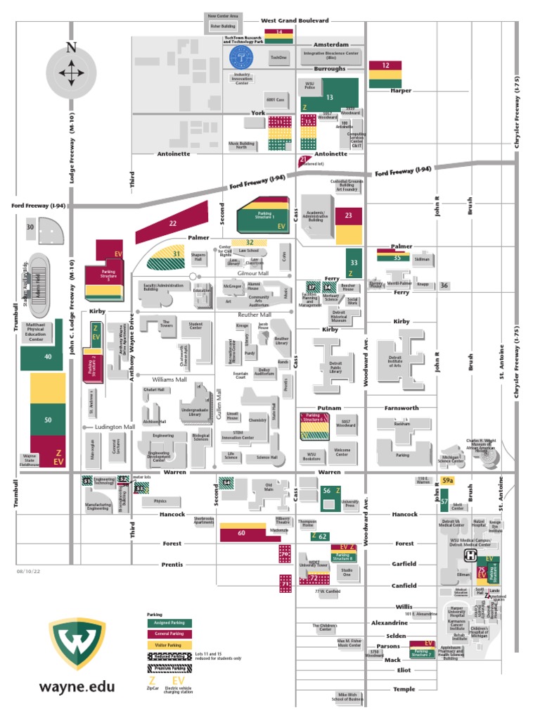 Wayne State University Main Campus Map | PDF | Science
