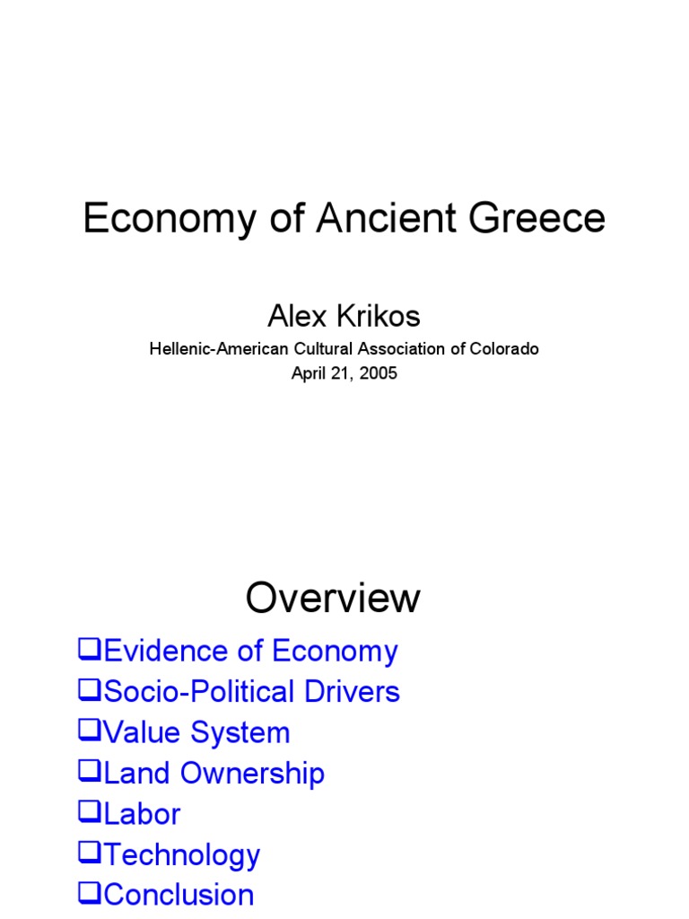 Ancient Greece | PDF | Ancient Greece | Economies