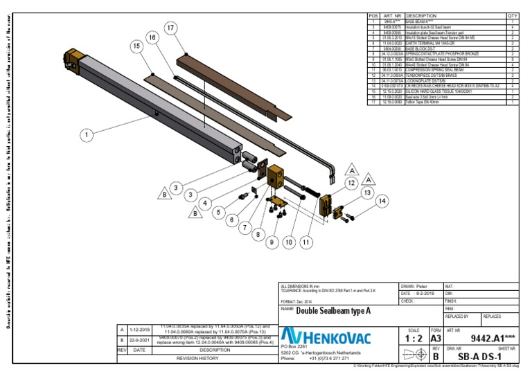 Double Sealbeam Type A: C:/Working Folder/HFE Engineering/Exploded View ...
