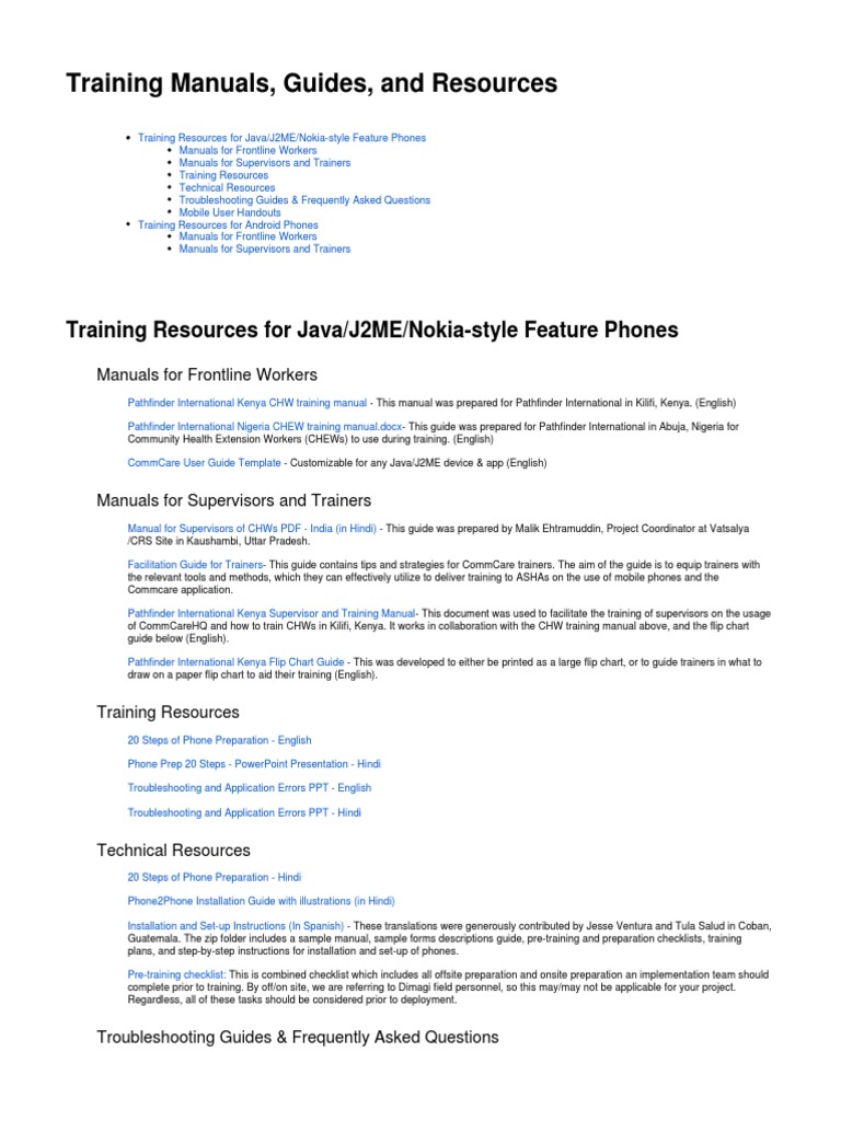 Manual Commcare | PDF | Mobile App | Microsoft Power Point