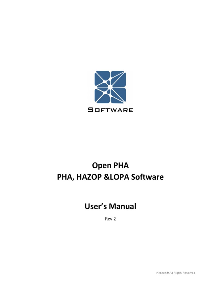 Open PHA Users Manual Rev2 | PDF | Microsoft Excel | Risk