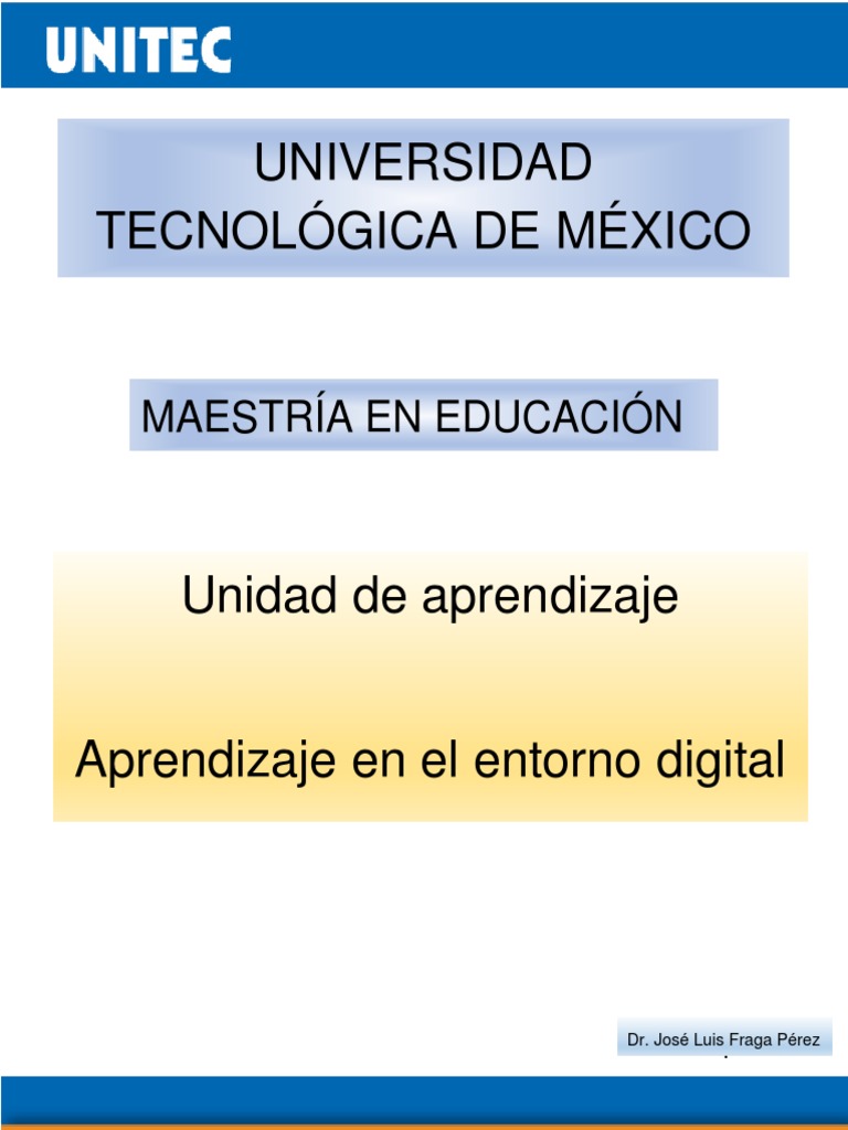 Aprendizaje en Entornos Digitales | PDF | Método de enseñanza ...