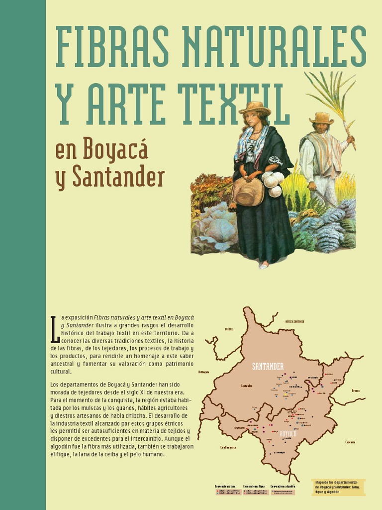 Fibras Naturales y Arte Textil Boyacá Santander | PDF | Textiles
