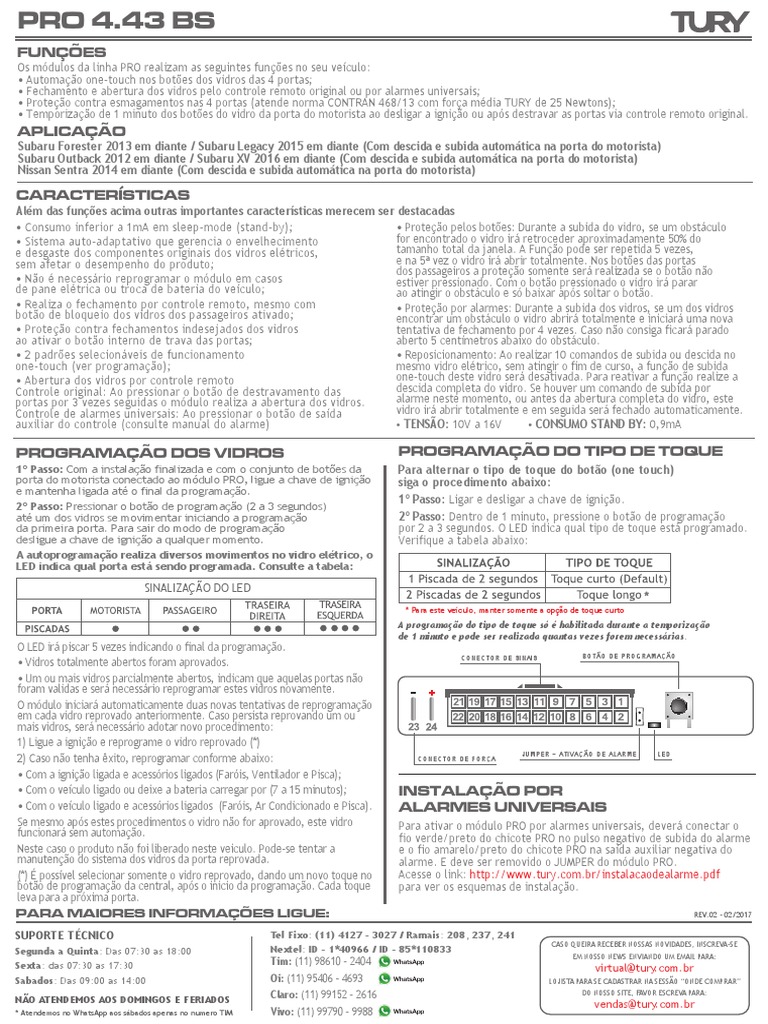 Manual Tecnico de Instalacao Pro 4.43 BS - Rev.02.1487245382 | PDF ... Manual Tecnico de Instalacao Pro 4.43 BS - Rev.02.1487245382 | PDF ...