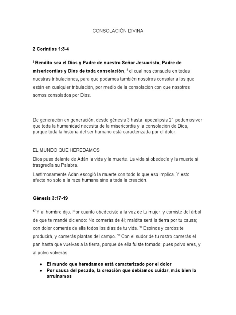 Consolación Divina en Tiempos de Dolor | PDF | Jesús | Adán