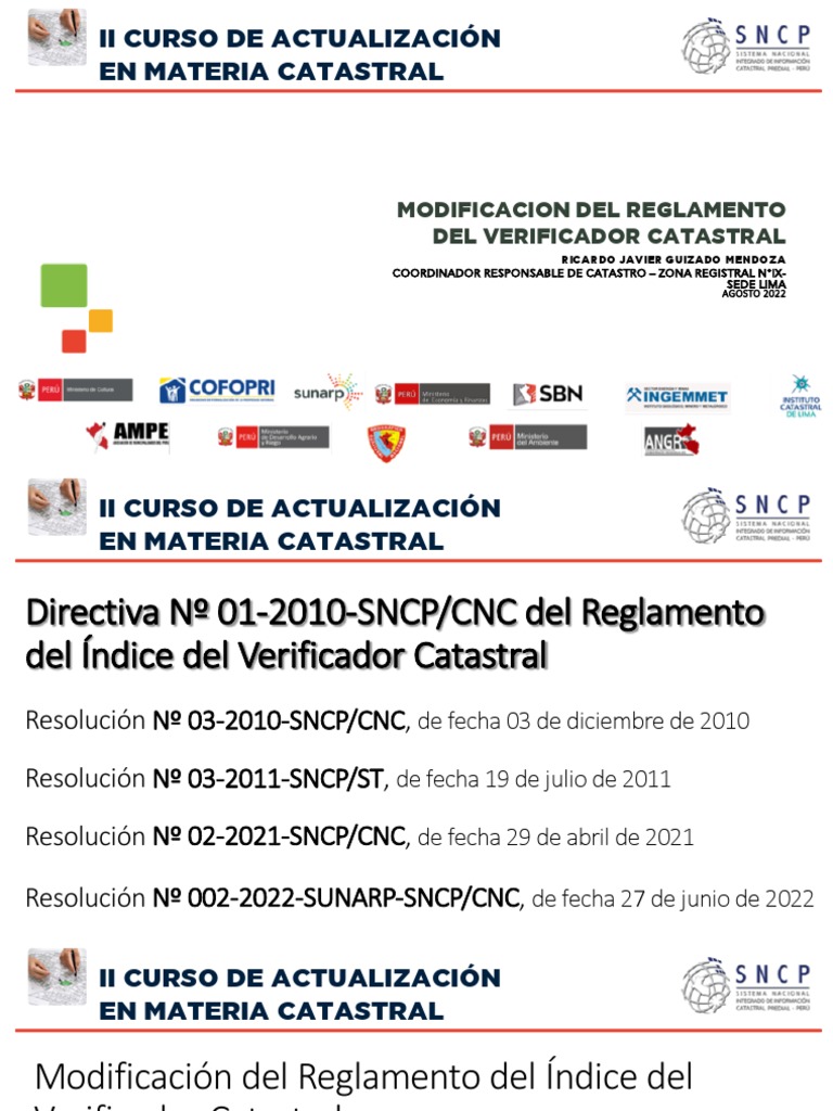Modificación Del Reglamento Del Verificador Catastral | PDF | Internet ...