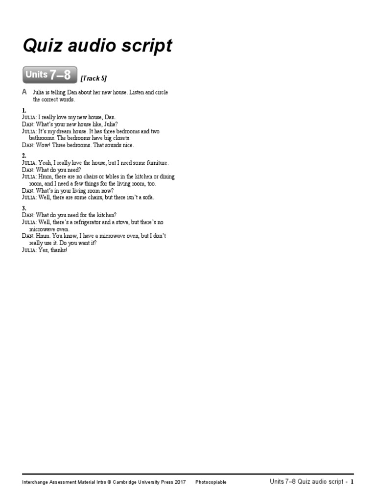 IC5 Intro WQ U7to8 Script | PDF