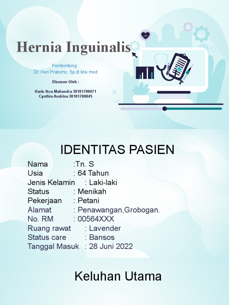 Diagnosis Hernia Inguinalis Dekstra | PDF
