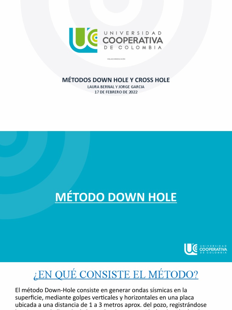 Metodo Down Hole y Cross Hole | PDF | Fundación profunda | Olas