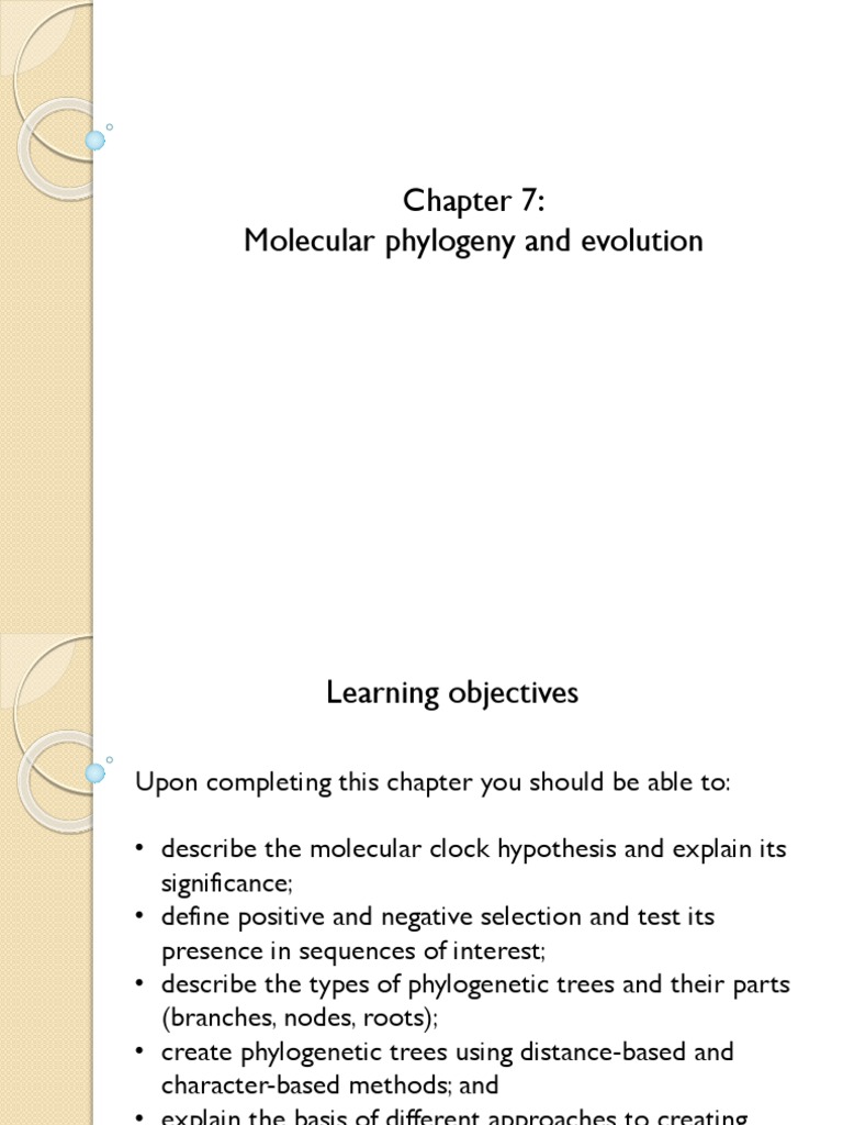Molecular Evolution for Biologists | PDF | Molecular Phylogenetics ...