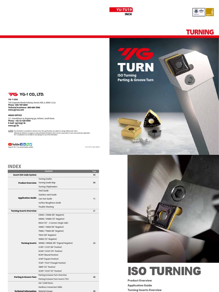 Ye Tu19 Turning I | PDF | Steel | Machining