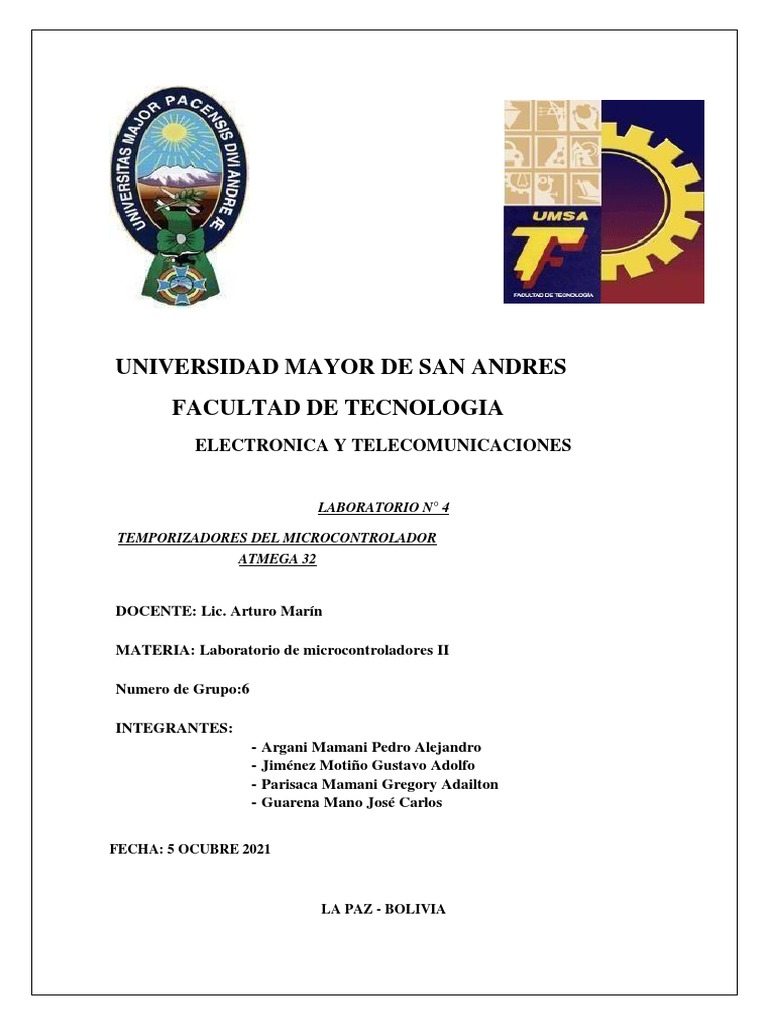 Informe 4 Laboratorio Micro 2 | PDF | Microcontrolador | Poco