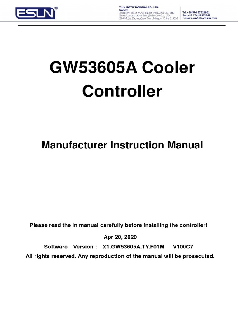 Chiller Operation Manual | PDF | Parameter (Computer Programming) | Pump