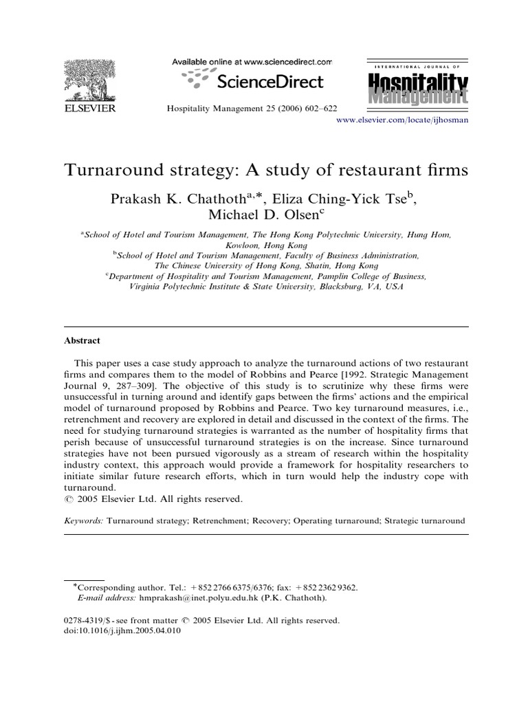 Turnaround Strategy Case | PDF | Debt | Stocks