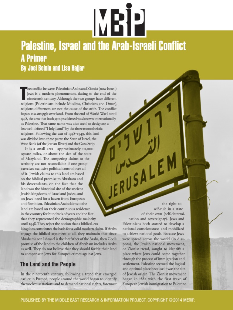 BEININ HAJJAR. 2014. Palestine, Israel and The Arab-Israeli Conflict ...