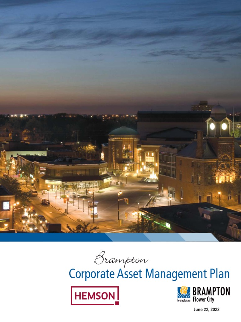 2021 Corporate Asset Management Plan PDF Life Cycle Assessment 
