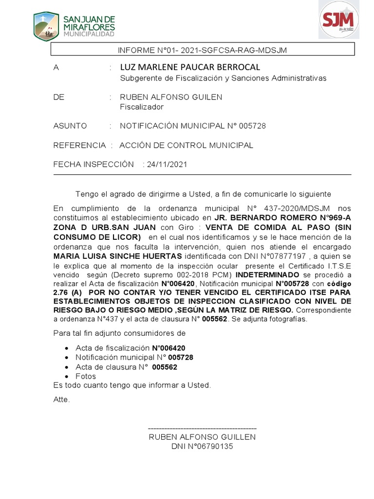 Informe N | PDF | Derecho