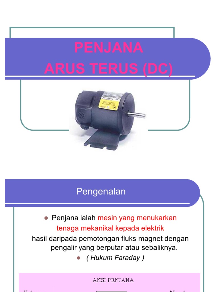 Bab 1 Penjana Arus Terus | PDF