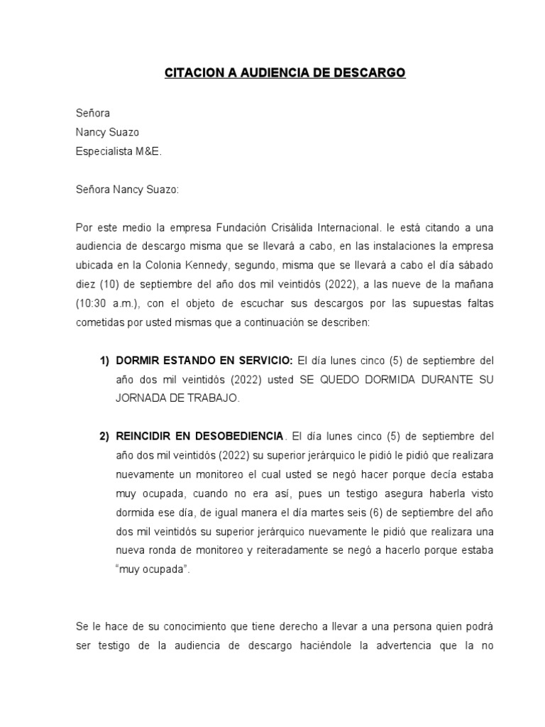 citacion-de-audiencia-de-descargo-pdf