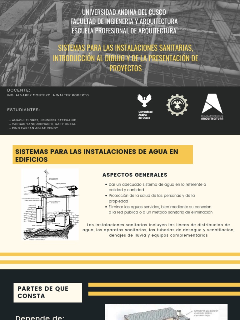Sistemas para Las Instalaciones Sanitarias, Introducción Al Dibujo y de La Presentación de ...